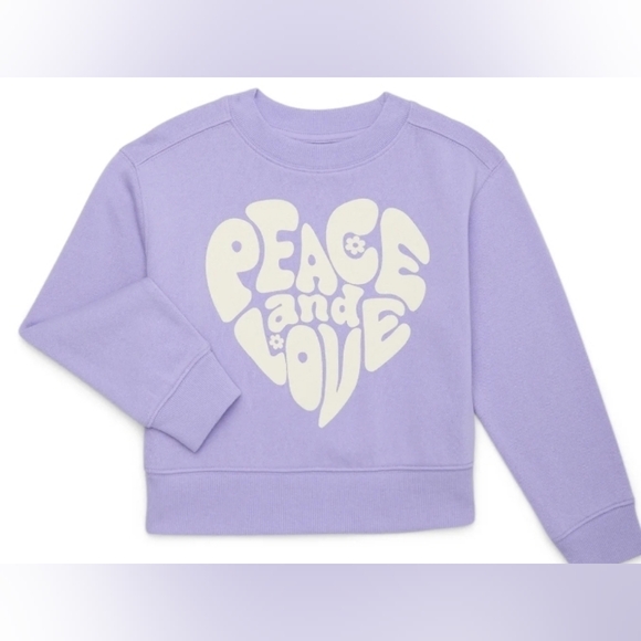 wonder nation | Shirts & Tops | Wonder Nation Girls Peace Love Crew ...